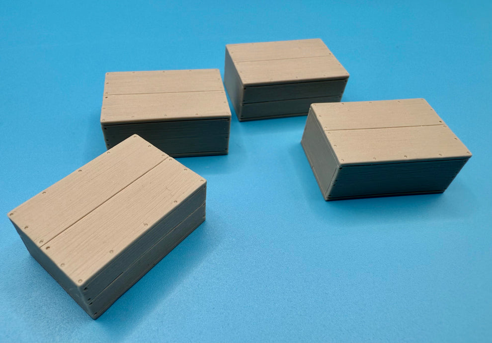 SPS16031 U.S. WW2 C Ration & K Ration Crates 1/16 – Steel Pot Studios